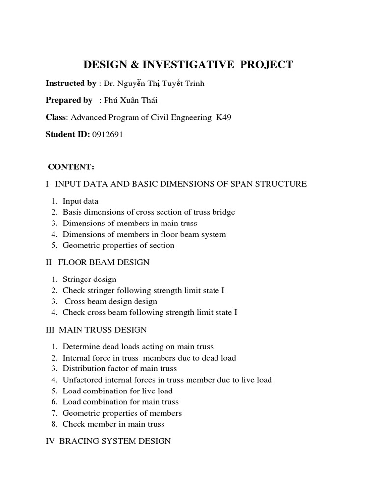 Truss Bridge Design | Download Free PDF | Truss | Beam (Structure)