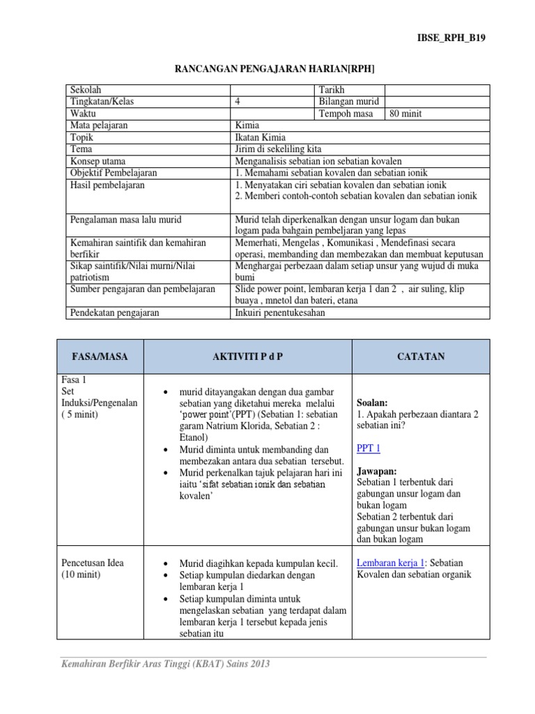 Ibse RPH Aku | PDF | Teknologi & Rekayasa