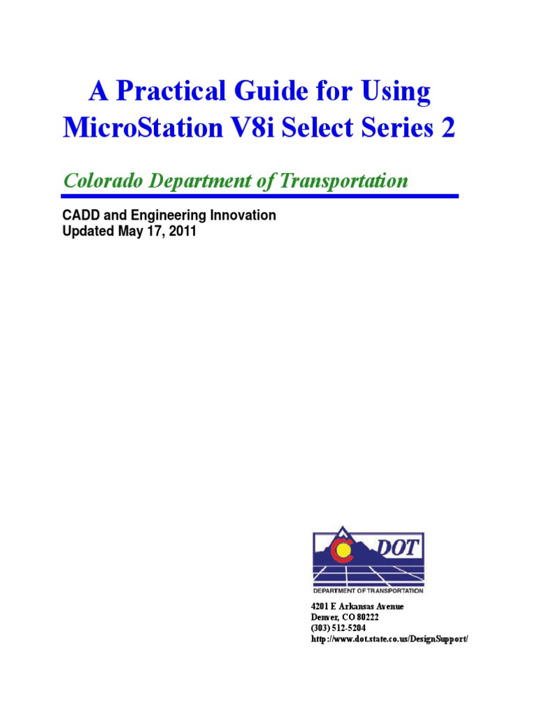 A Practical Guide For Using MicroStation V8i SS2 | Download Free PDF | Menu (Computing) | Icon ...