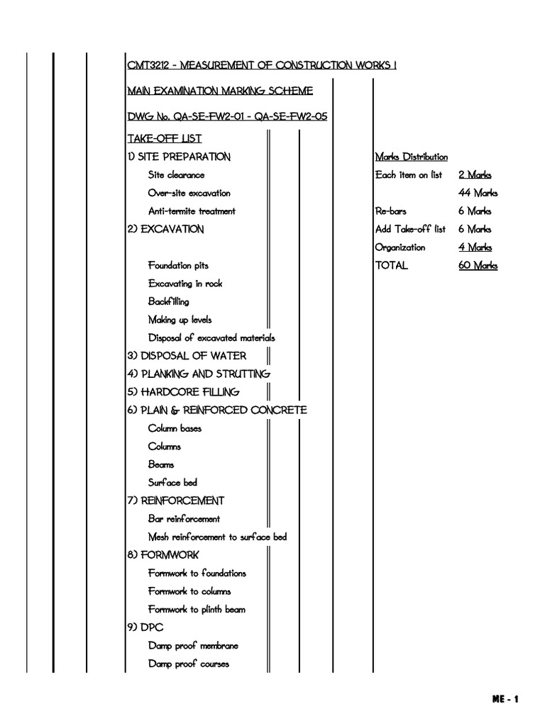Measurement of Substructure Example | PDF | Concrete | Reinforced Concrete