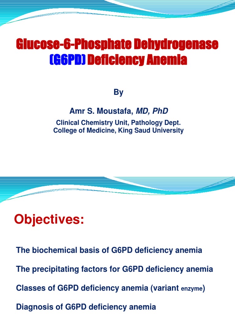 03 G6PD Deficiency | PDF | Biochemistry | Chemistry