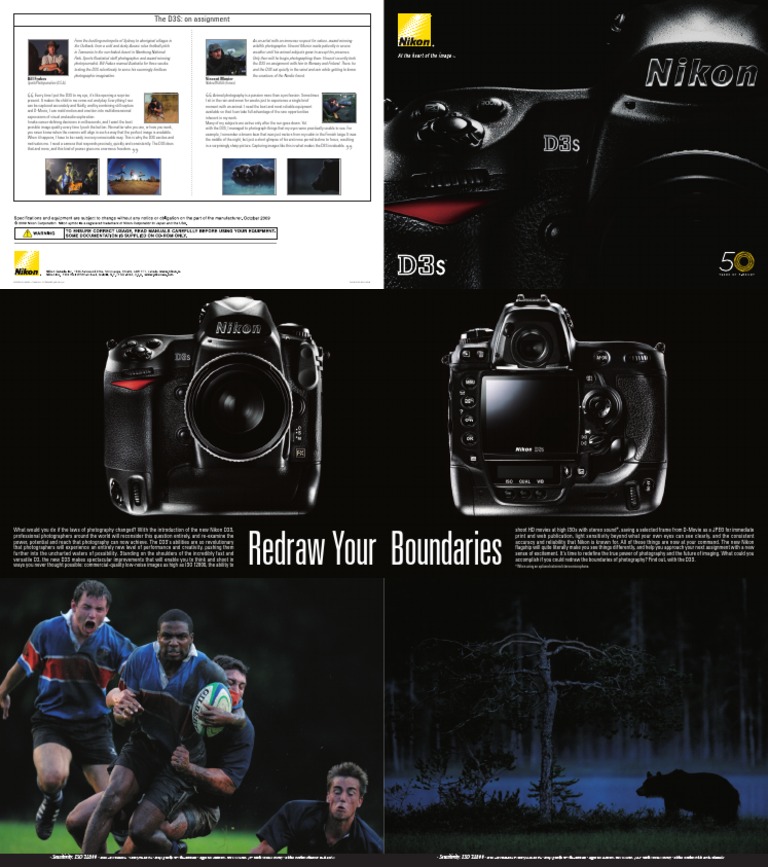 Nikon D3s Brochure | Download Free PDF | Film Speed | Exposure ...