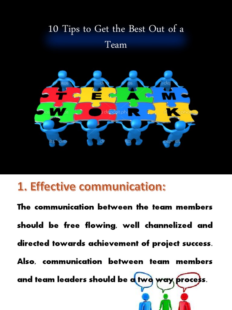 10 Tips for Maximizing Team Performance | PDF