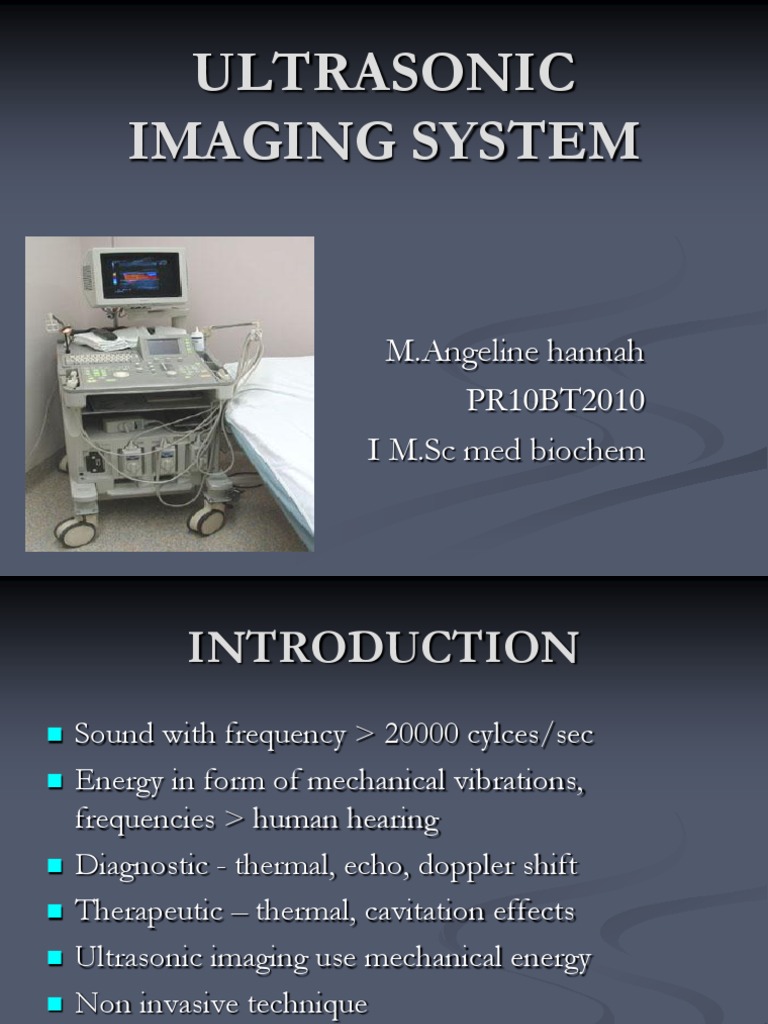 Ultrasonic Imaging System | Medical Ultrasound | Ultrasound