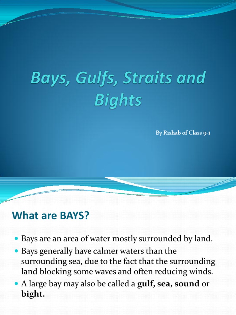 Bays, Gulfs, Straits and Bights | PDF | Bay | Gulf Of Mexico