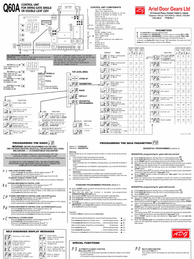 Proteco Q60a | PDF