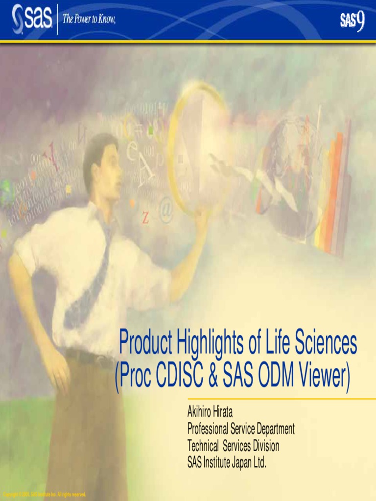 Proc Cdisc | PDF | Sas (Software) | Variable (Computer Science)