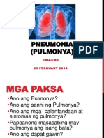 Ano Ang PULMONYA | PDF