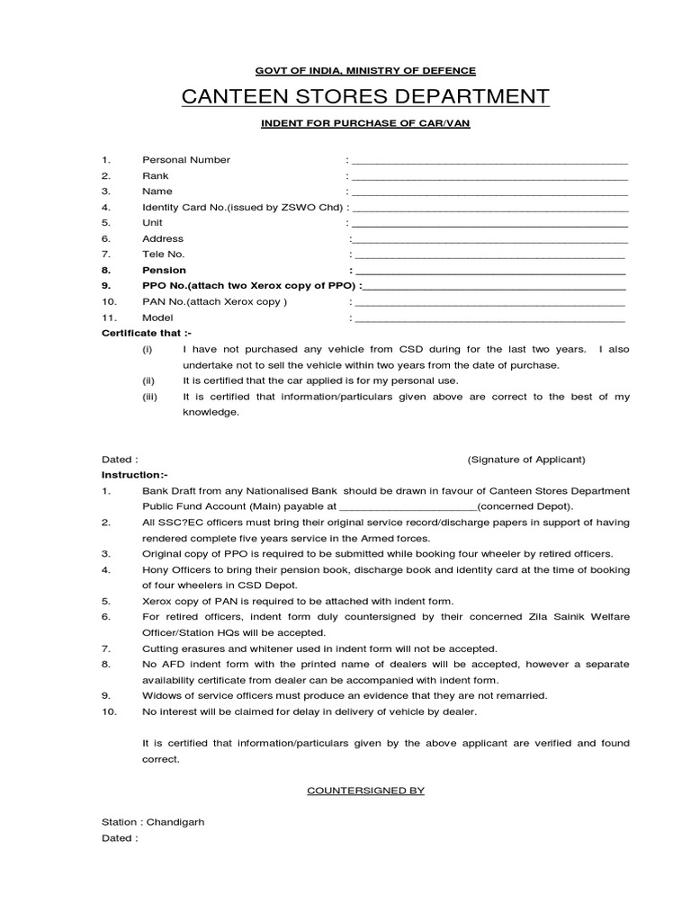 authority letter for csd,indent form | Social Institutions | Society