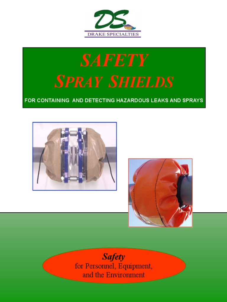 Drake Flange Safety Spray Shields | PDF | Pipe (Fluid Conveyance) | Leak