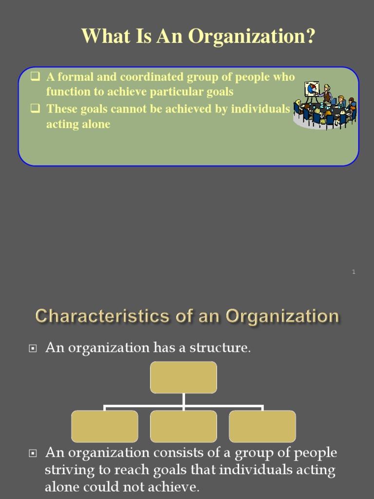What Is An Organization?: A Formal and Coordinated Group of People Who ...