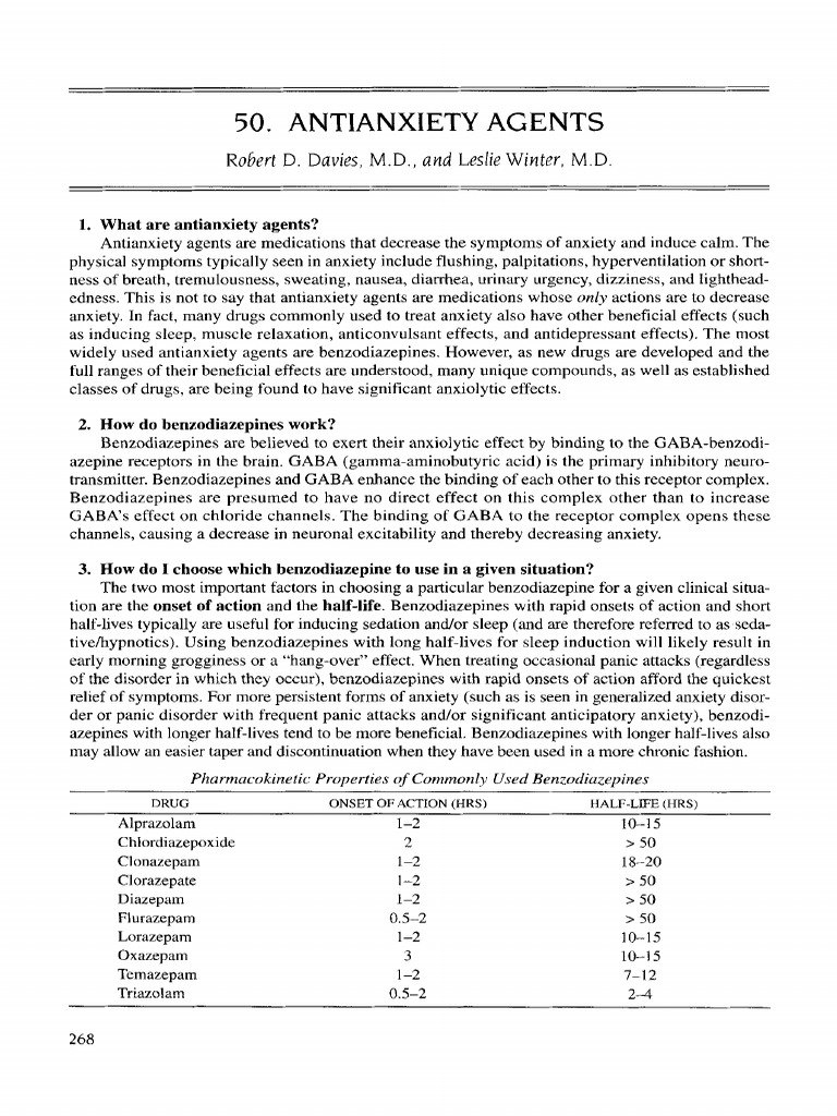 An In-Depth Review of Antianxiety Agents and Their Mechanisms of Action ...