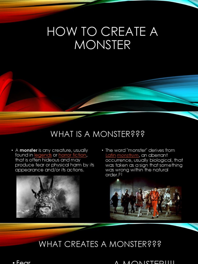 how to create a monster | Monsters | Fear
