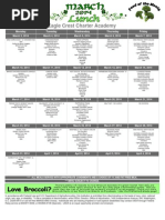 Chartwells New Menu 2526 | PDF | Salad | Gravy