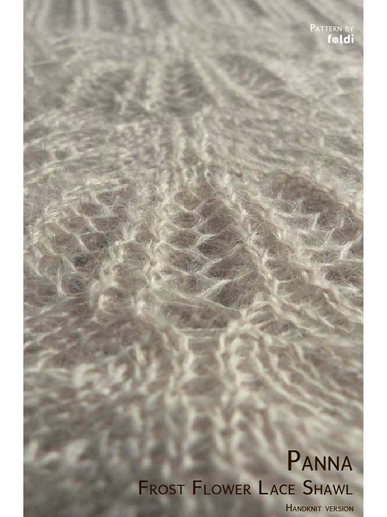 Frost Flower Lace Shawl Pattern | PDF | Knitting | Crochet