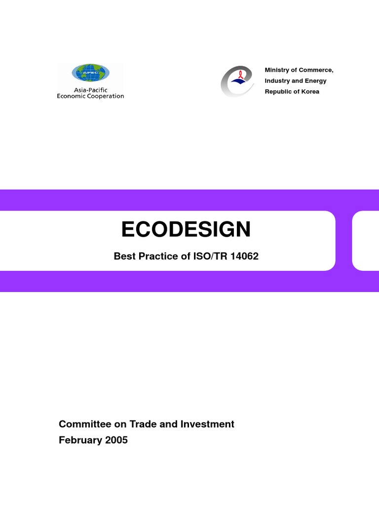 Ecodesign Iso 14062 | PDF | Life Cycle Assessment | Sustainability