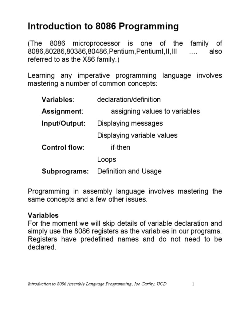 8086 Programming Assembly Language Subroutine 7824