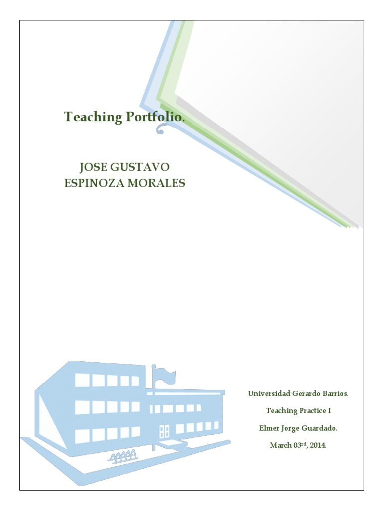 My Teaching Portfolio Pdf Teachers Lesson Plan