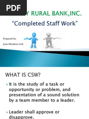 Completed Staff Work Completed Staff Work Welcome Jack Yoest Adjunct