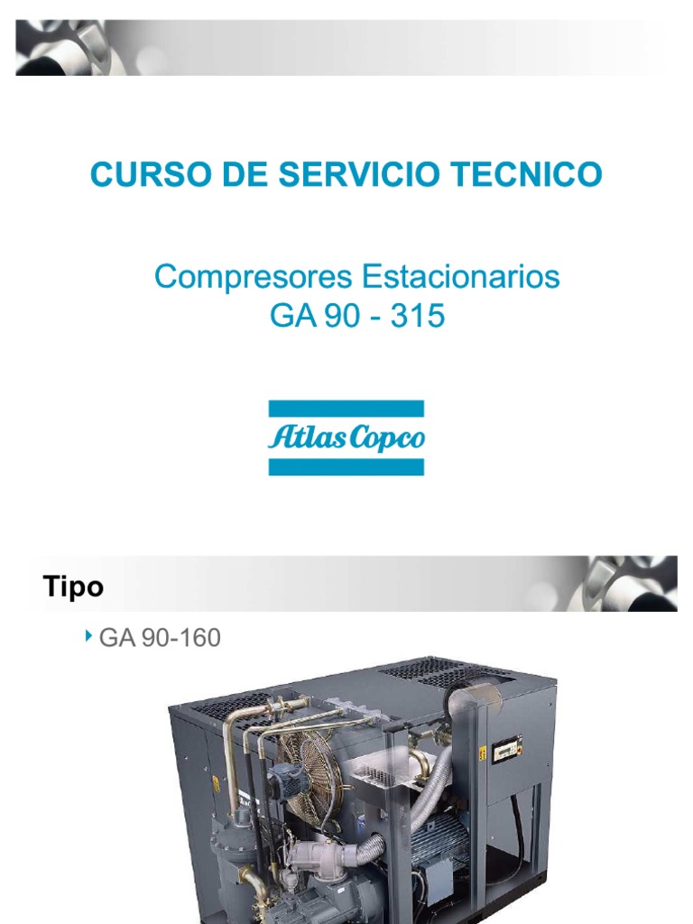 Atlas Curso Compresores Estacionarios | PDF | Arranque | Compresor de gas