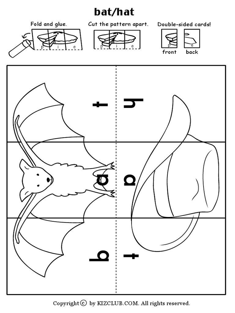 Fold and Glue. Double-Sided Cards! Cut The Pattern Apart.: P e I P e ...