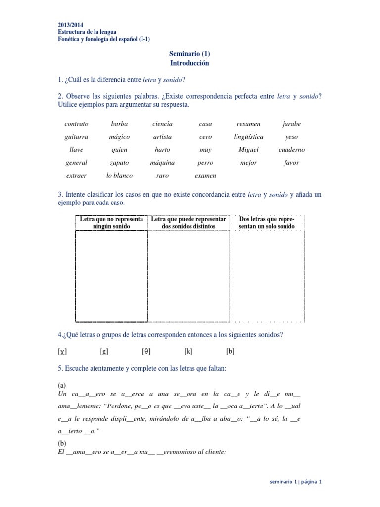Fonética y Fonología del Español | PDF | Fonema | Fonología