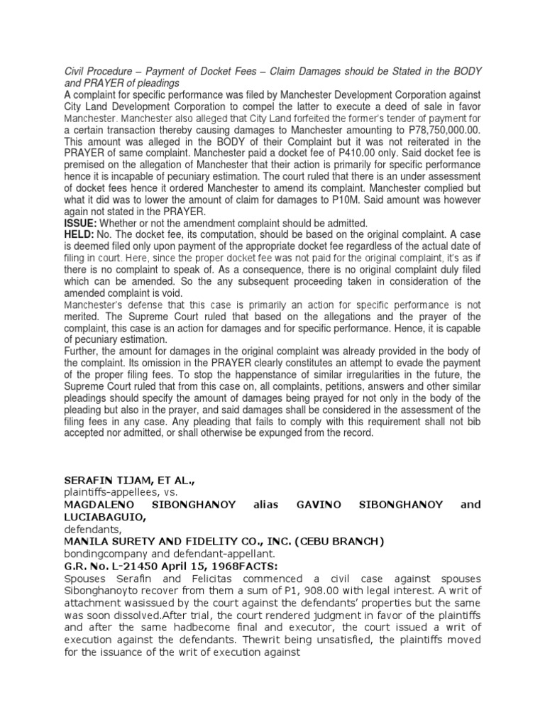 Civil Procedure | PDF | Pleading | Complaint