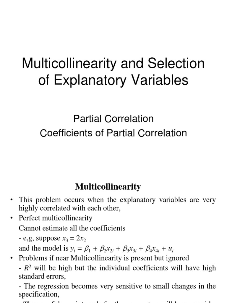 curs8-BA-partial Correlation-14.05 | PDF | Multicollinearity | Coefficient Of Determination