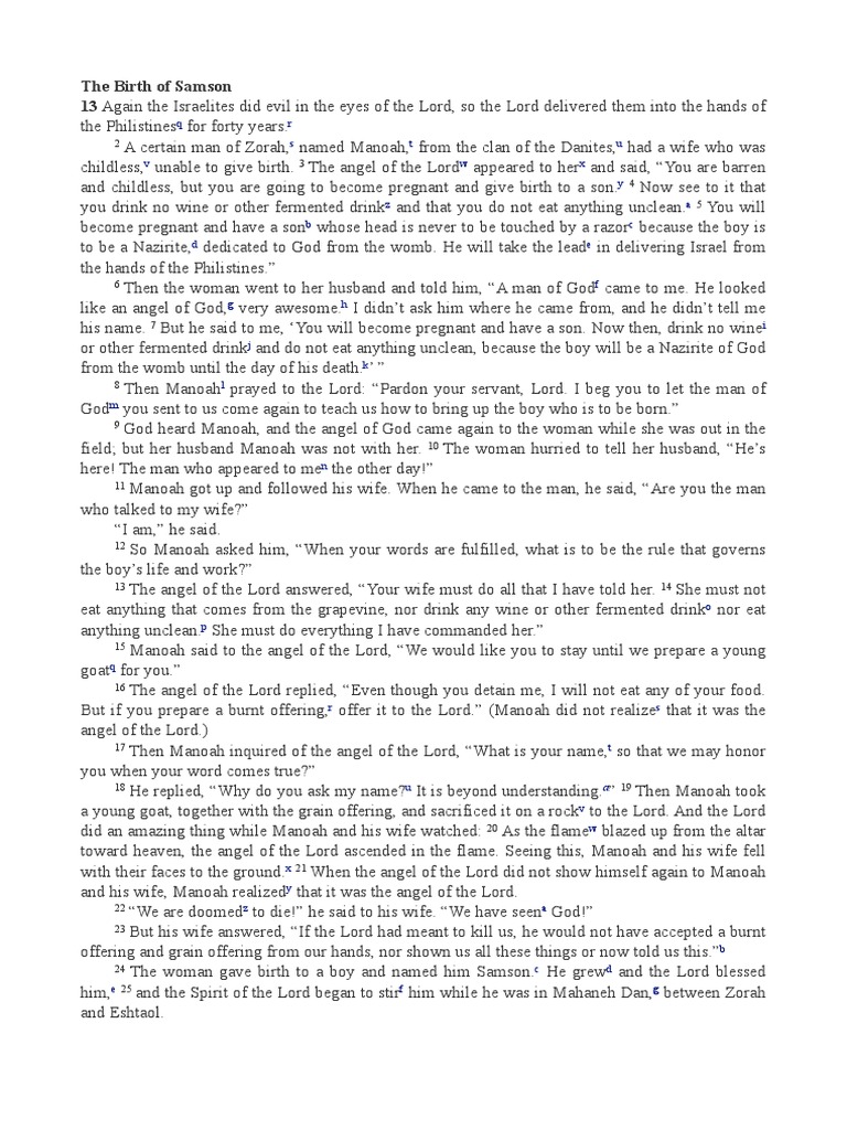 Samson and Delilah | PDF | Samson | Delilah