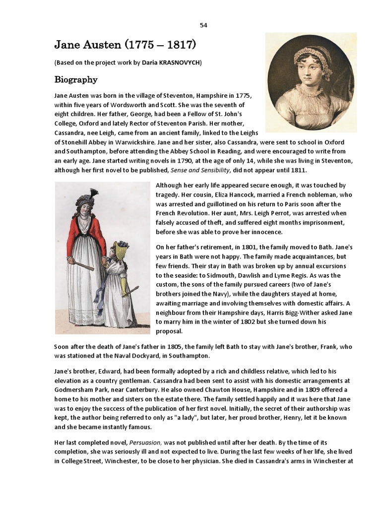 Jane Austen | PDF | Pride And Prejudice | Jane Austen