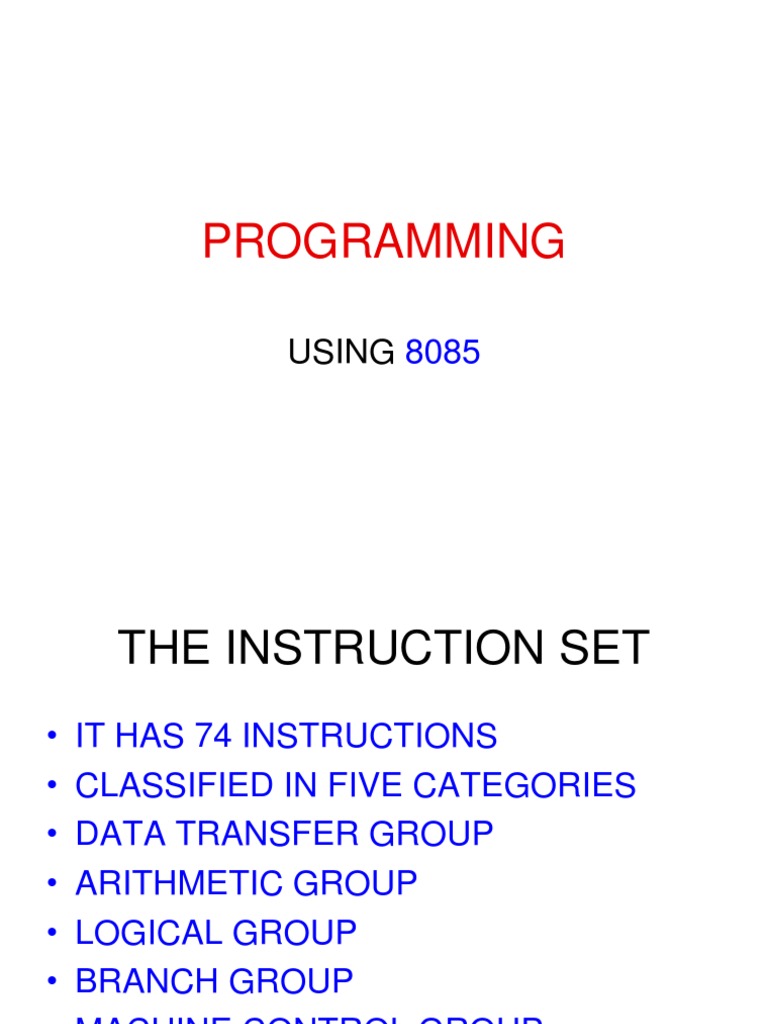 Instruction Set | PDF | Digital Technology | Electronic Engineering