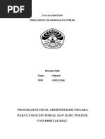 Teori Implementasi Kebijakan Grindle | PDF