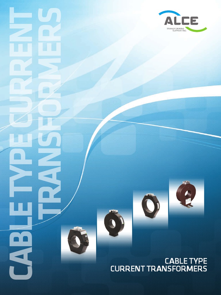 5 ALCE Cable Type Current Transformers 12R03 | PDF | Cable | Transformer