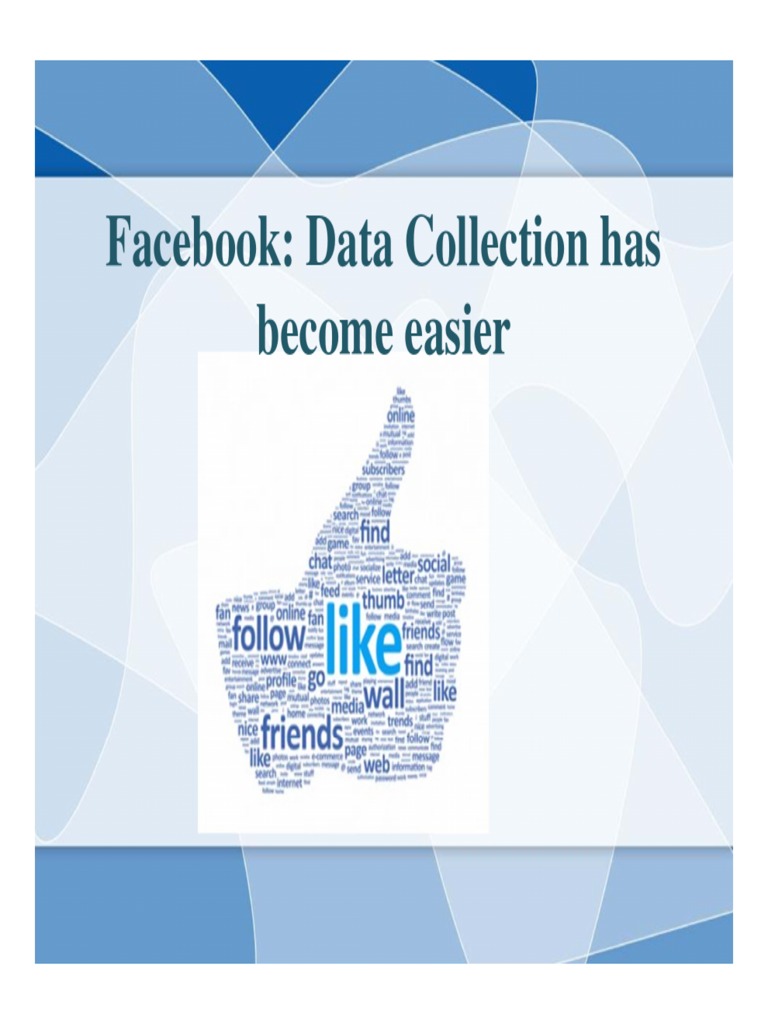 Marketing Research- Facebook for Data Collection | Facebook | Social ...