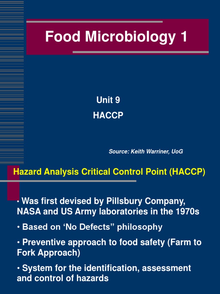 HACCP | PDF