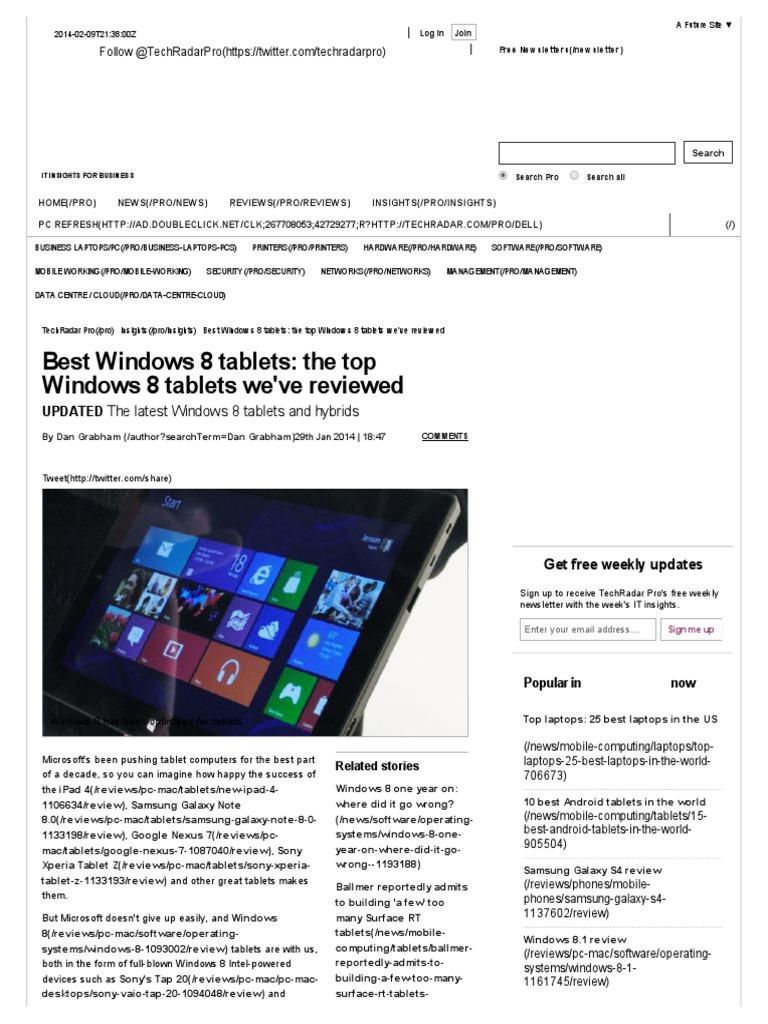 Best Windows 8 Tablets | PDF