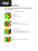 Pretty Rubik S Cube Patterns With Algorithms | PDF | Recreational ...