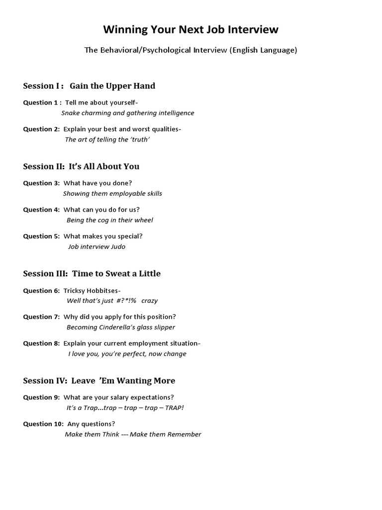 Navigating the Behavioral Interview: Strategies for Effectively ...