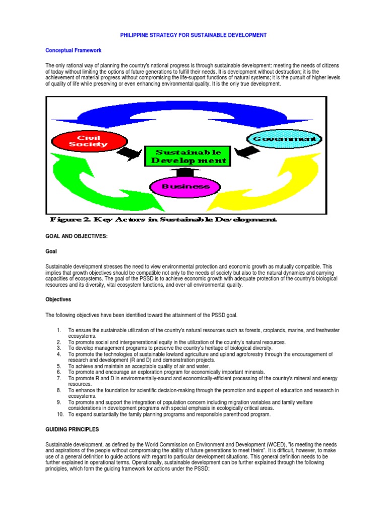 Philippine Strategy For Sustainable Development Yan Yun | PDF ...