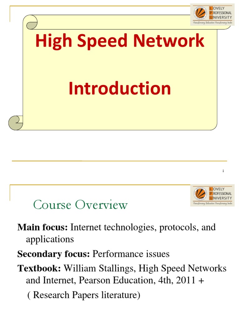 High-Speed Networking Principles and Trends | PDF | Internet Protocols ...