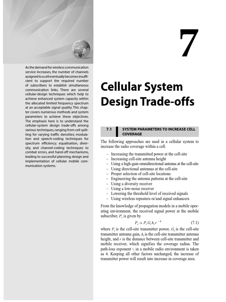 Cellular System Design Trade Offs | PDF | Cellular Network | Antenna ...