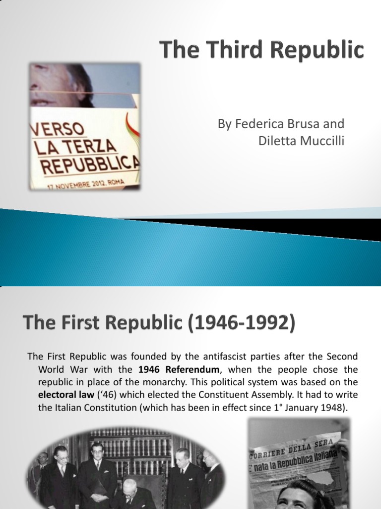 The Third Republic | PDF | Italy | Conservatism