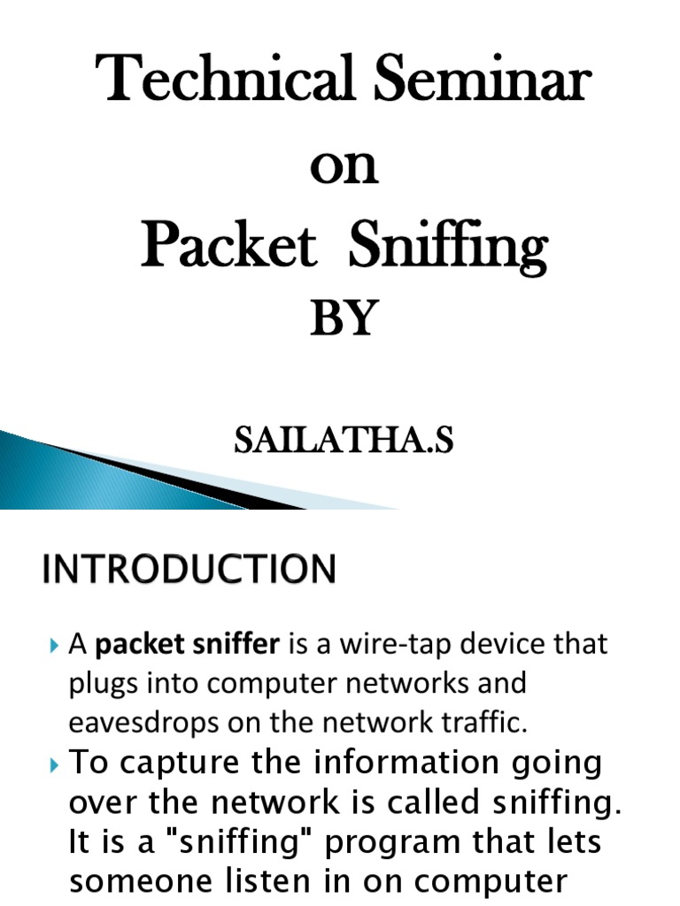 Sniffer Slides | PDF | Network Packet | Computer Network