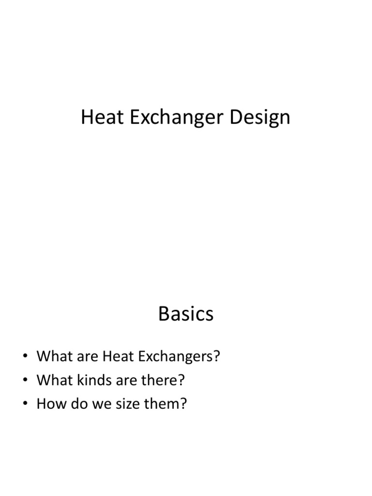 Heat Exchanger Design | PDF | Heat Exchanger | Heat Transfer