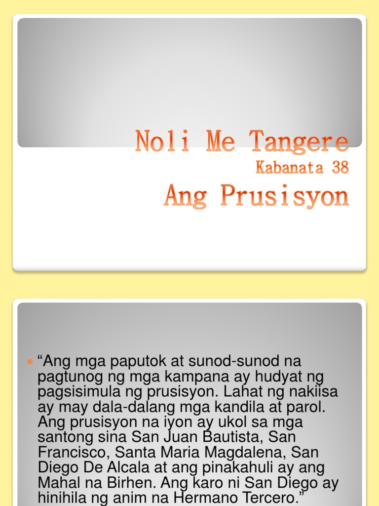 Kabanata 38 Ang Prusisyon | PDF