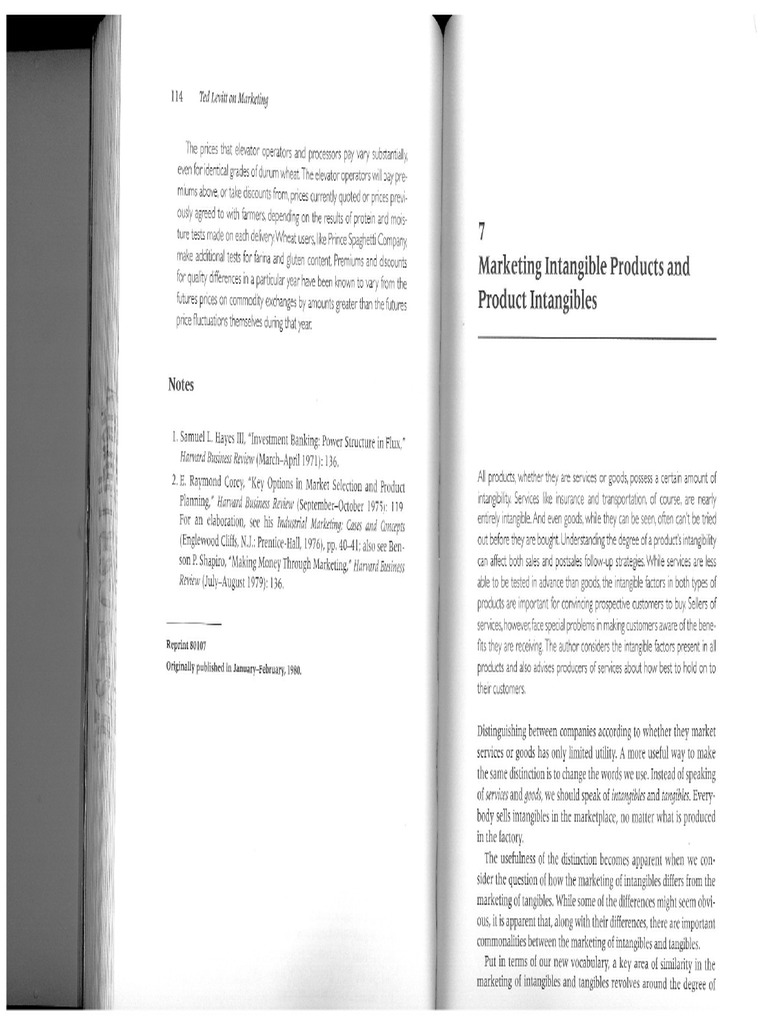 Marketing Intangible Products and Product Intangibles | PDF
