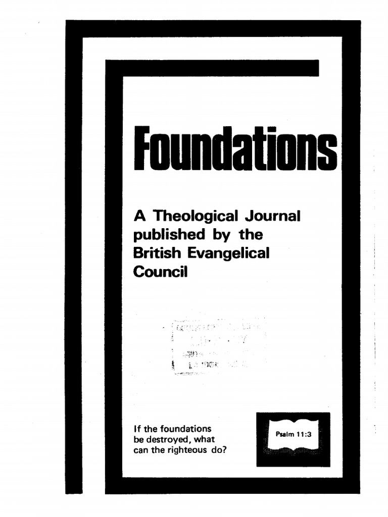 Foundations Journal Volume 01 | PDF | Samuel | Books Of Samuel