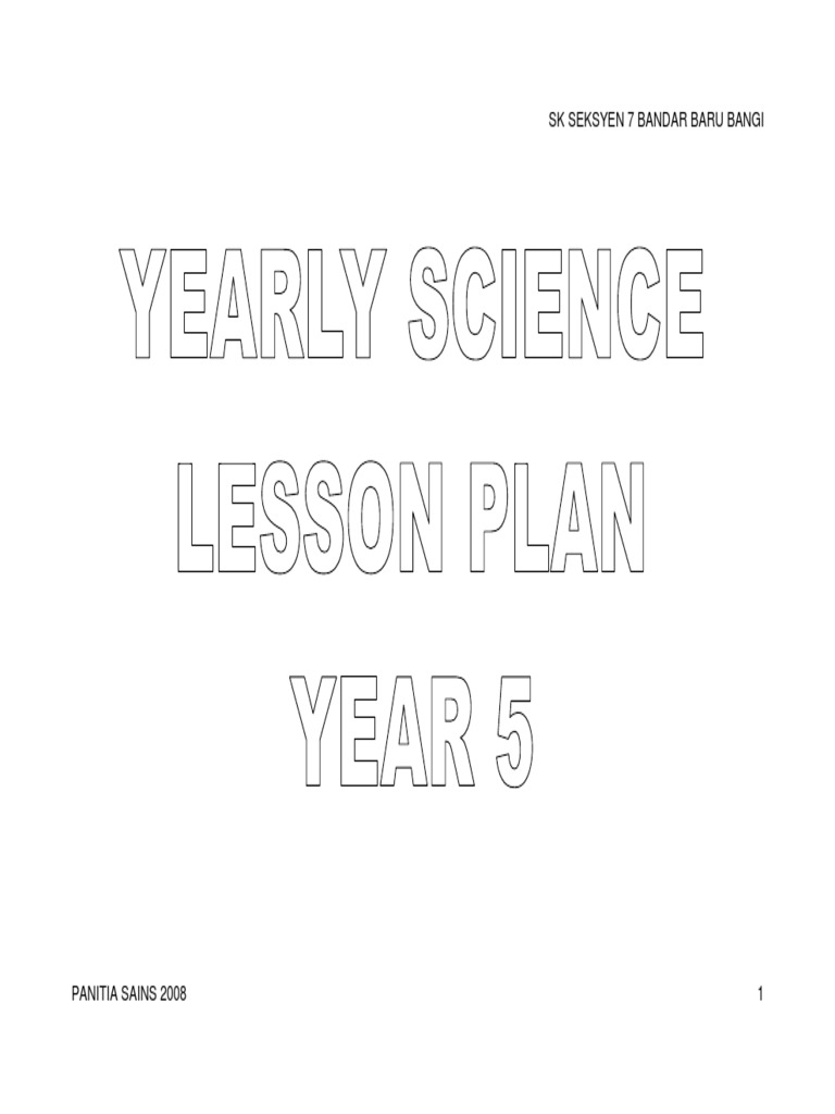 Yearly Plan Science Year 5 | PDF | Series And Parallel Circuits | Water