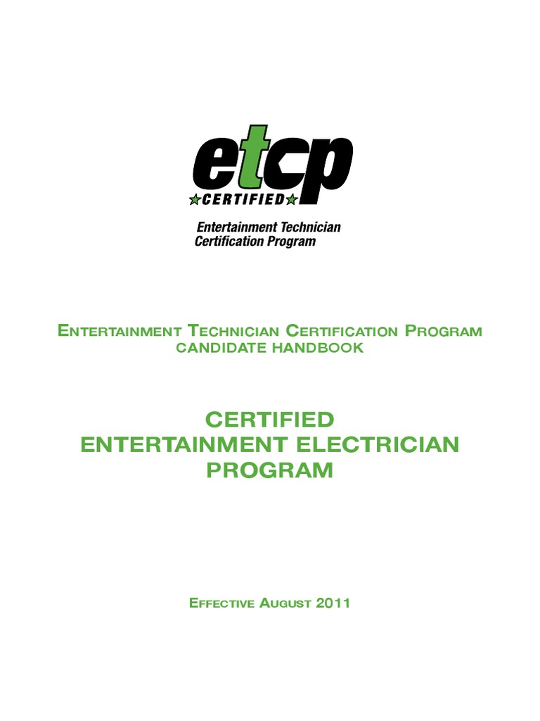 ETCP Electrical Handbook V2 | PDF | Professional Certification | Test ...
