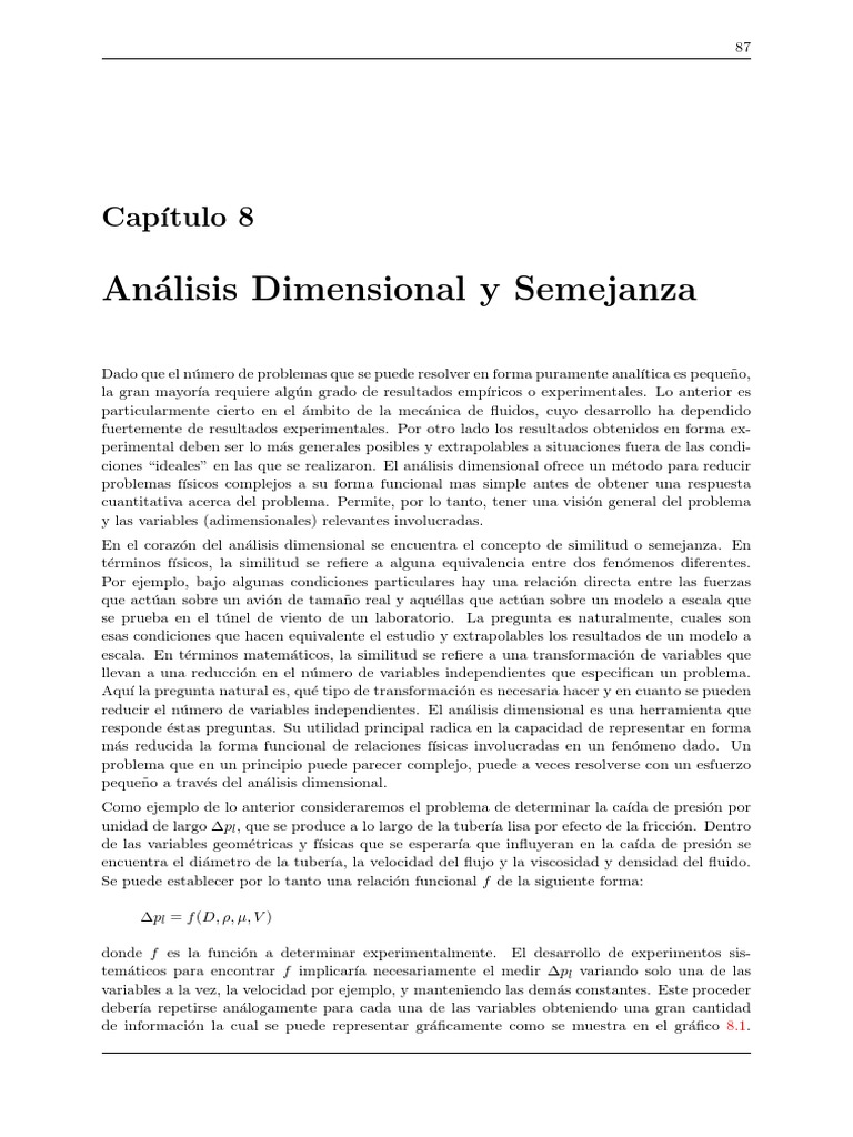 Grupos Adimensionales en Análisis Dimensional | PDF | Observación ...